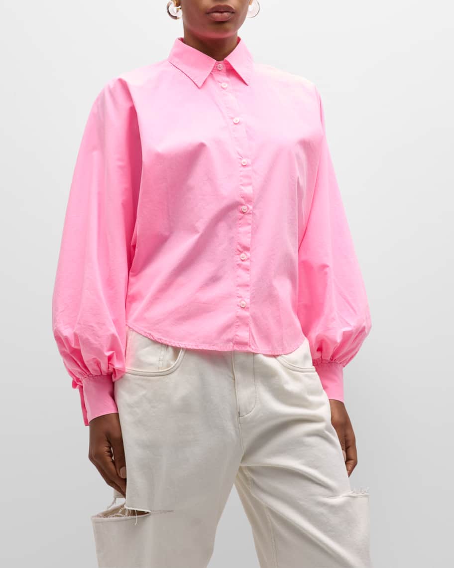 MADE IN TOMBOY Claire Button-Front Top | Neiman Marcus