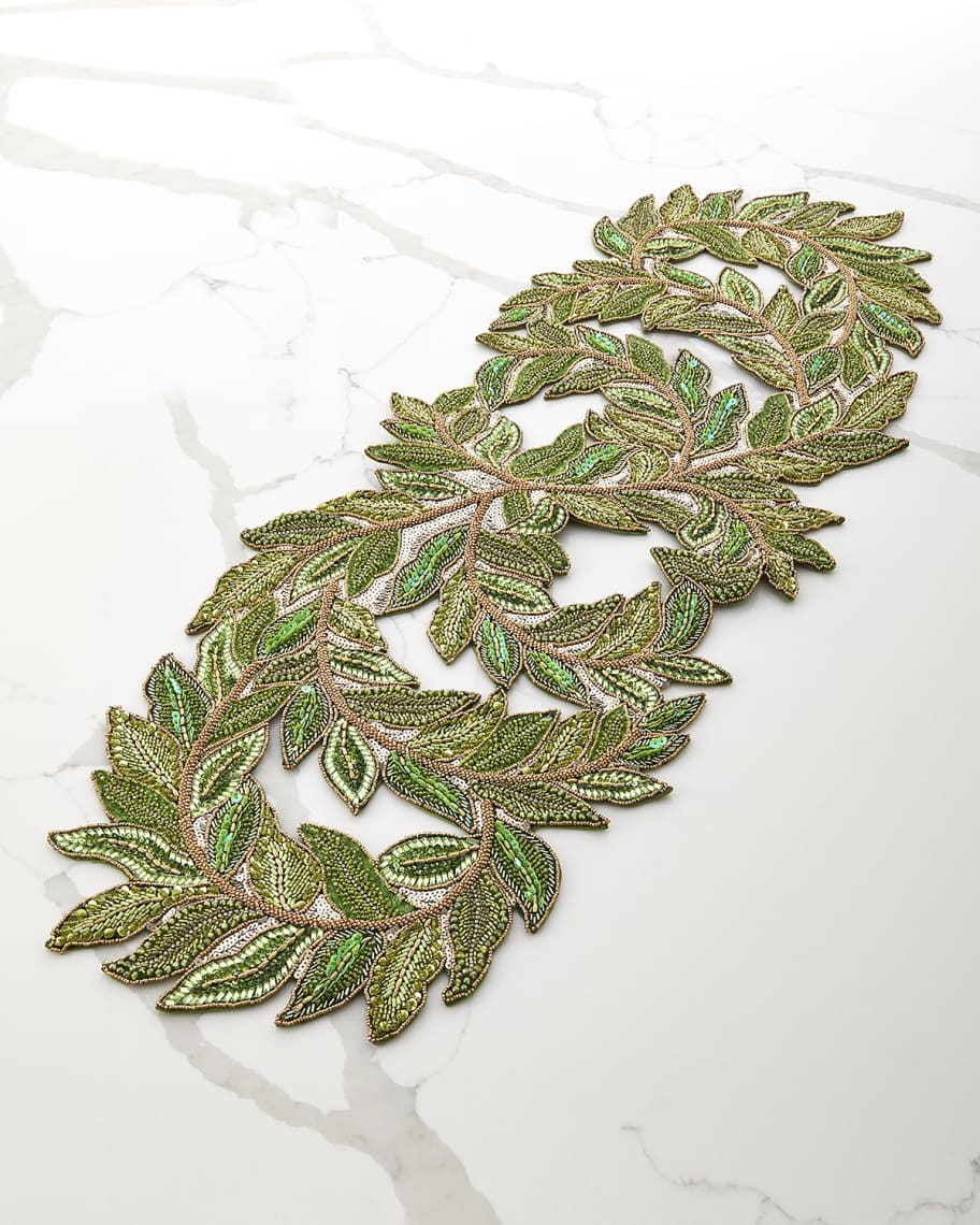 Kim Seybert Trellis Beaded Table Runner | Neiman Marcus