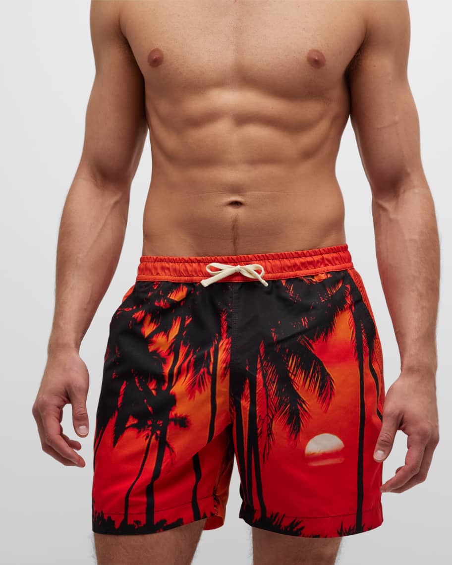 Blue Sky Inn Men's Sunset Palms Swim Trunks | Neiman Marcus