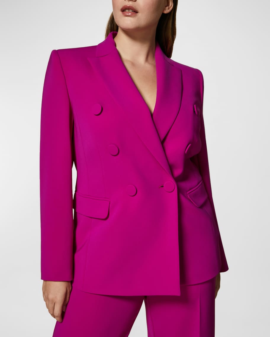 Marina Rinaldi Plus Size Caraibi Double-Breasted Blazer | Neiman Marcus