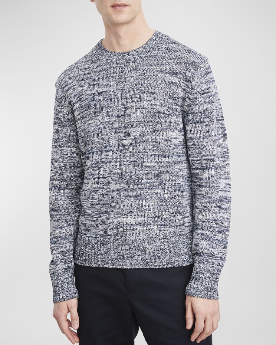 Vince Men's Tri-Color Crewneck Sweater | Neiman Marcus