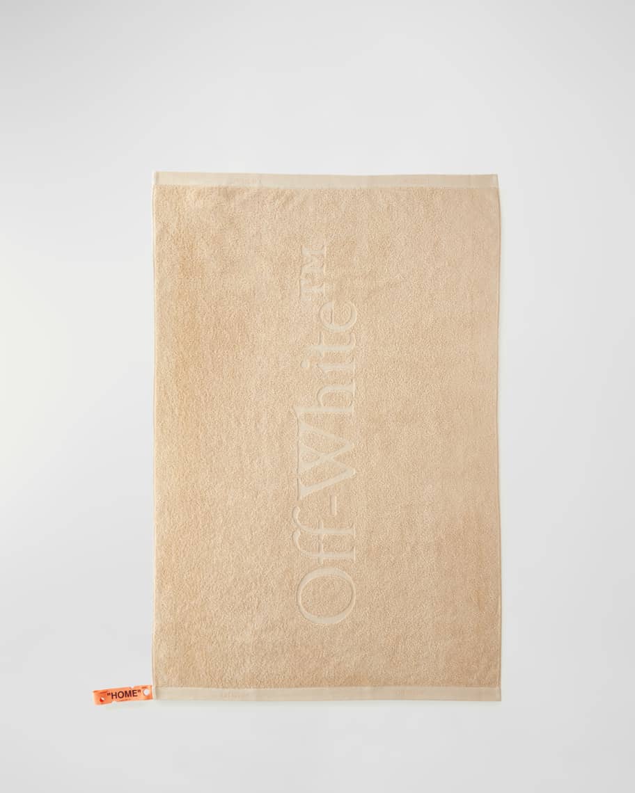 Off-White Peach Bookish Shower Towel | Neiman Marcus