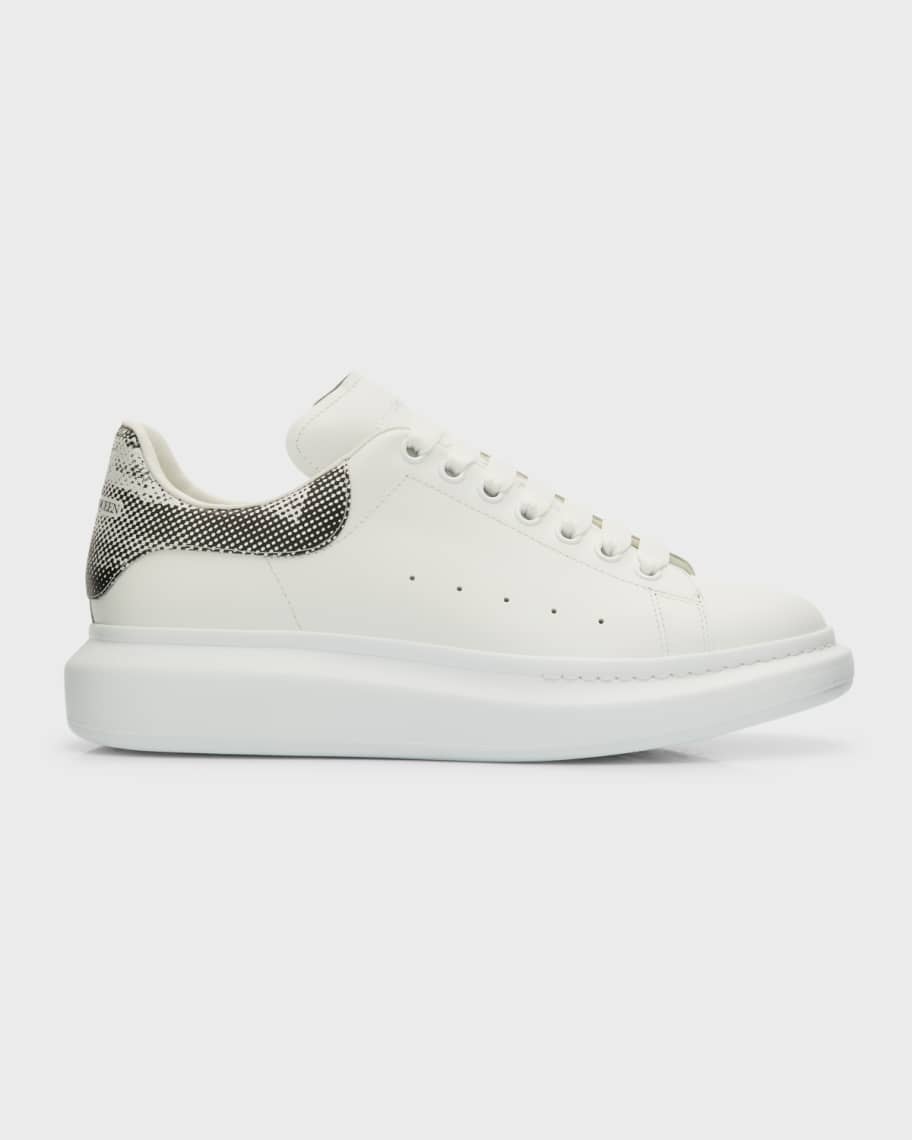 McQueen Men's Oversized Leather Low-Top Sneakers | Neiman Marcus
