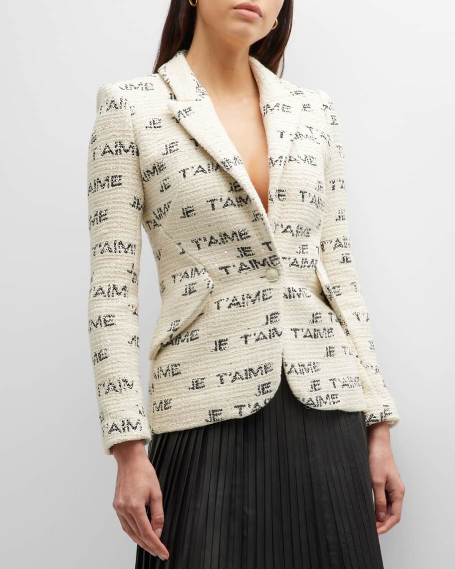 L'Agence Chamberlain Tweed Blazer | Neiman Marcus