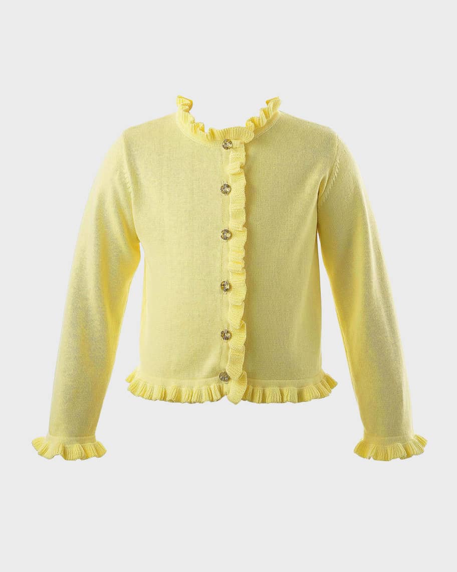 Rachel Riley Girl's Frill Cardigan, Size 2-10 | Neiman Marcus