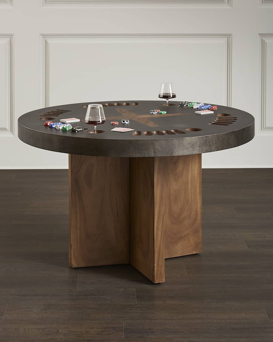 Four Hands Poker Game Table | Neiman Marcus