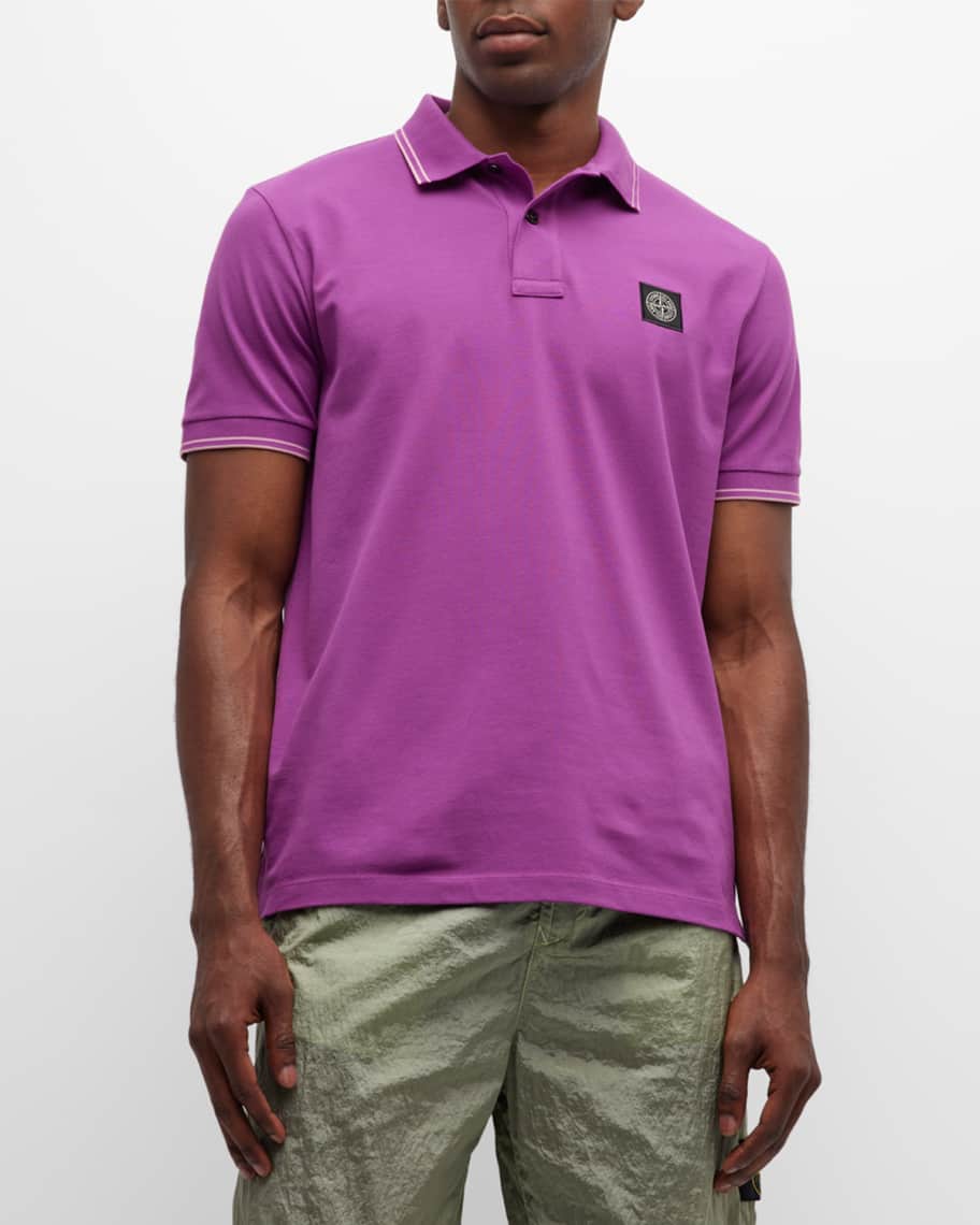 Stone Island Men's Stretch-Knit Polo Shirt | Neiman Marcus