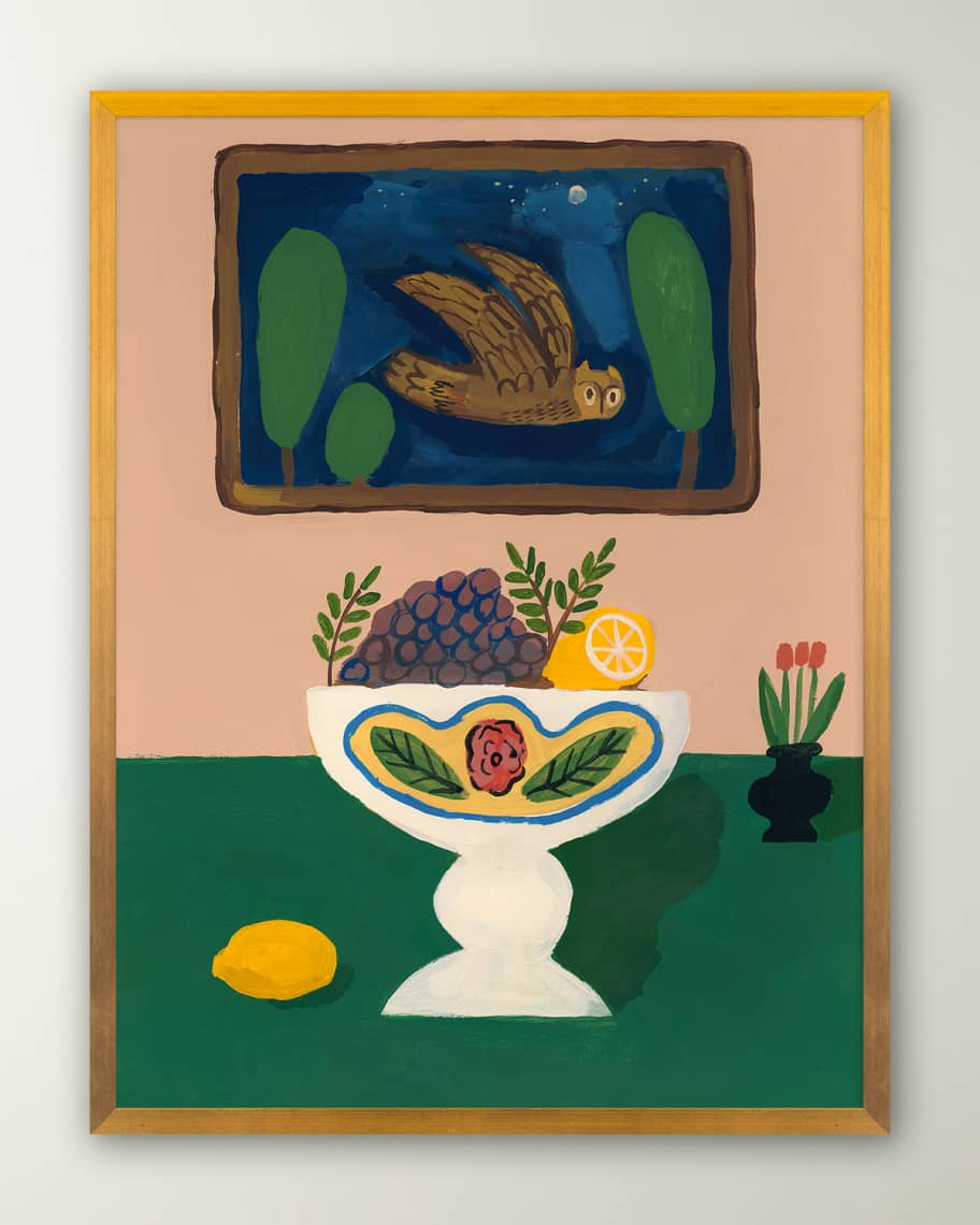 Grand Image Home "Still Life With Owl" Art by Michael Doyle | Neiman Marcus