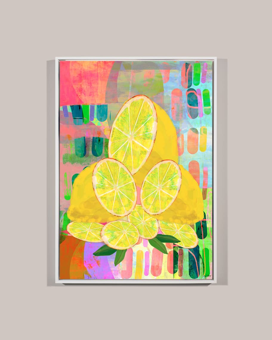 Yoffi "Tropical Citrus" Framed Giclee | Neiman Marcus