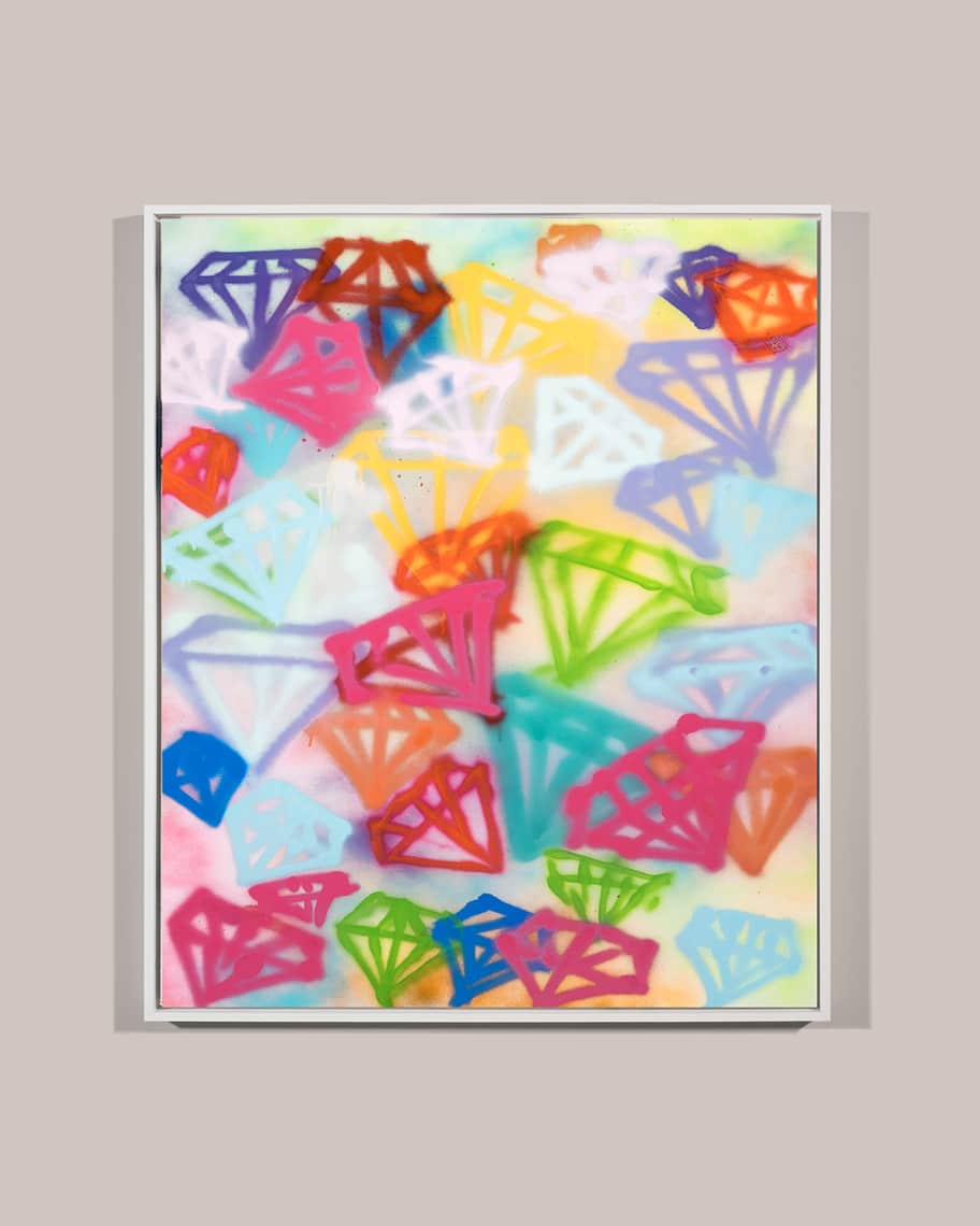 Yoffi "Graffiti Diamonds" Unframed Giclee | Neiman Marcus