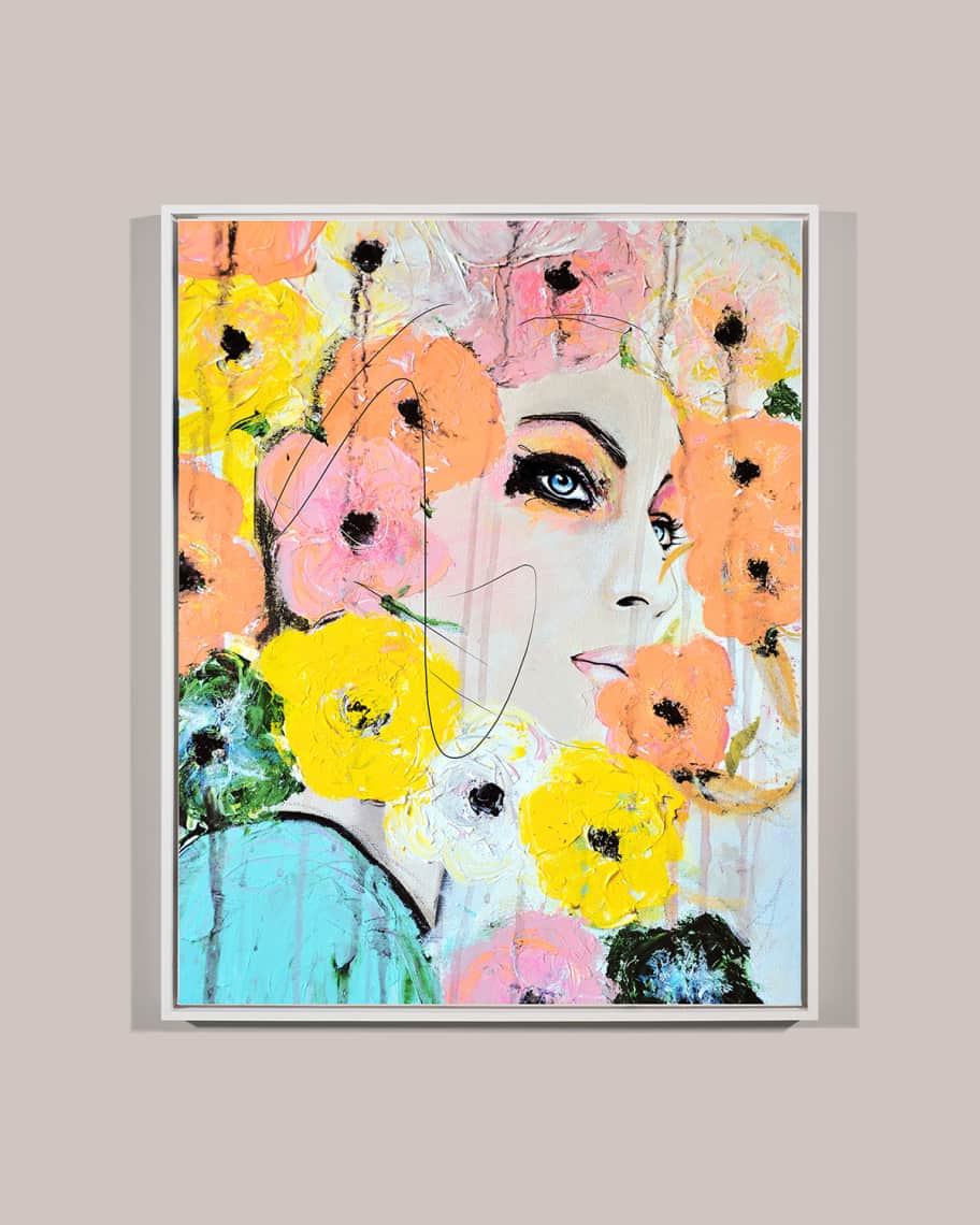 Yoffi "Collide" Framed Giclee | Neiman Marcus