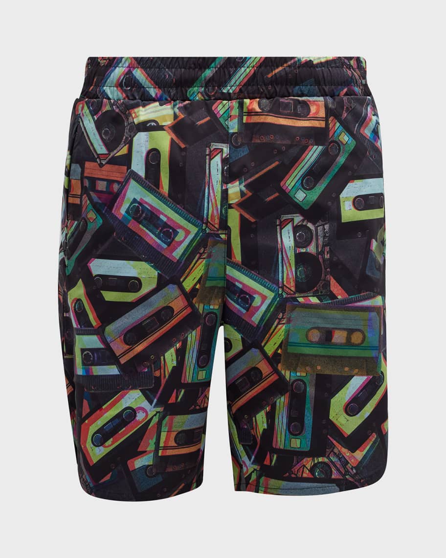 Lotto Italia Men's Cassette Tape Athletic Shorts | Neiman Marcus