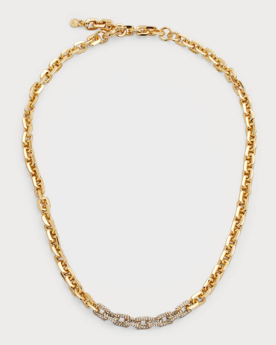 BaubleBar Lucy Crystal-Link Necklace | Neiman Marcus