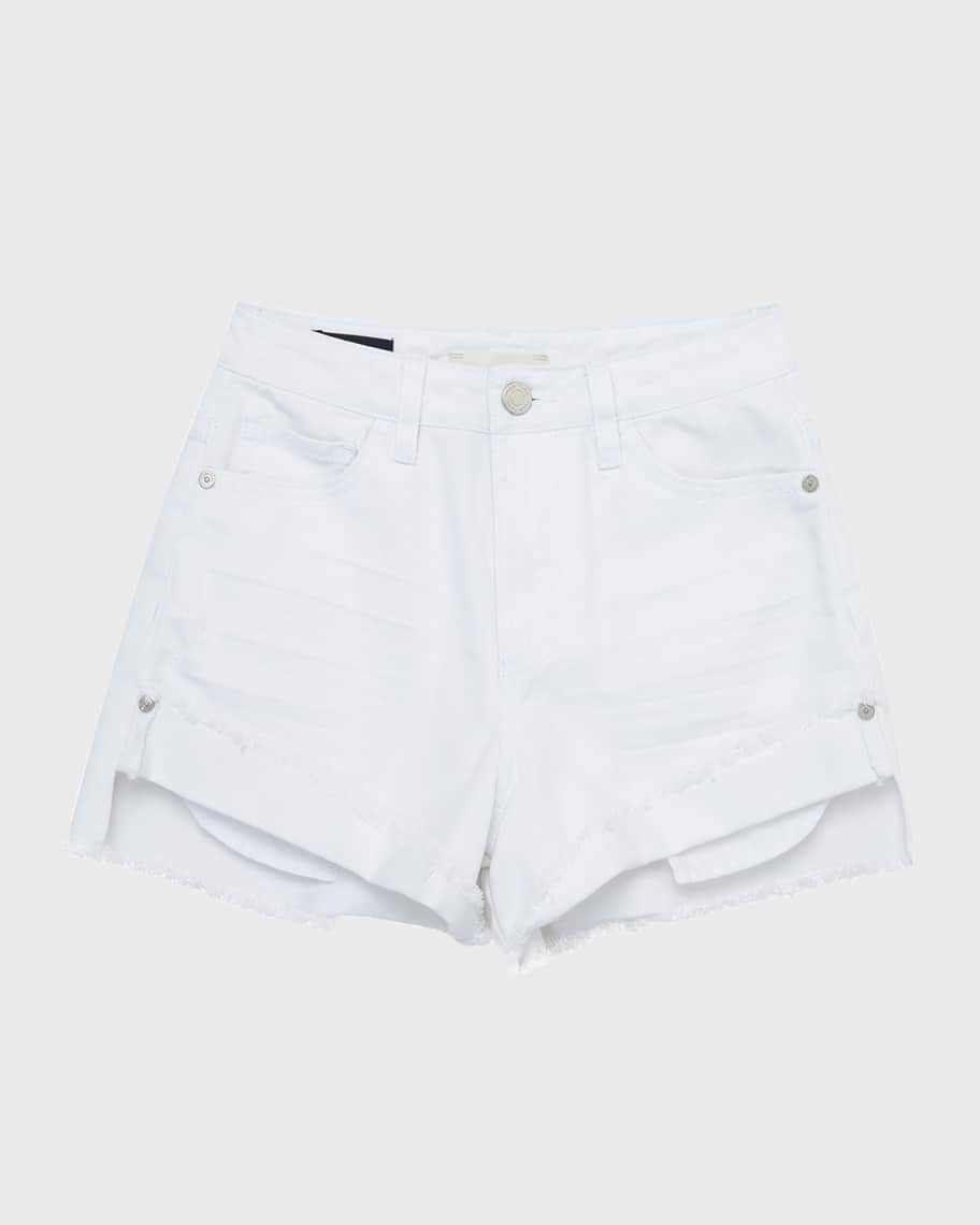Habitual Girl's Cut Off Denim Shorts, Size 7-16 | Neiman Marcus