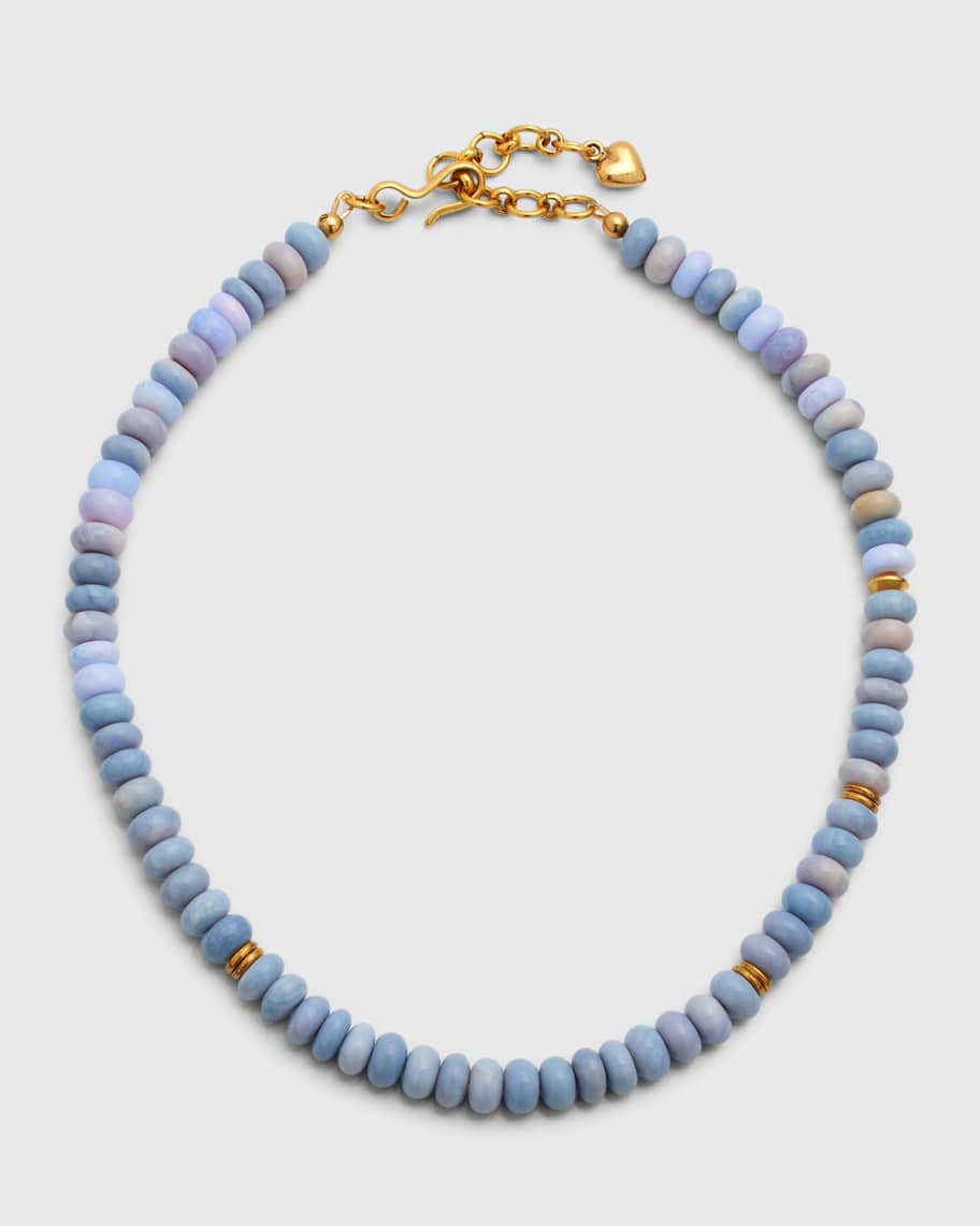 BRINKER & ELIZA Livia Lavender Opal Beaded Necklace | Neiman Marcus