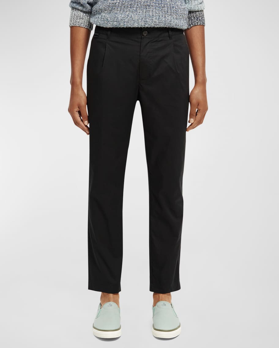 Scotch & Soda Men's Blake Slim Pleated Pants | Neiman Marcus