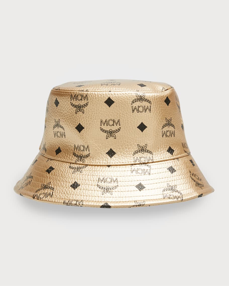 MCM Men's Visetos Metallic Bucket Hat | Neiman Marcus