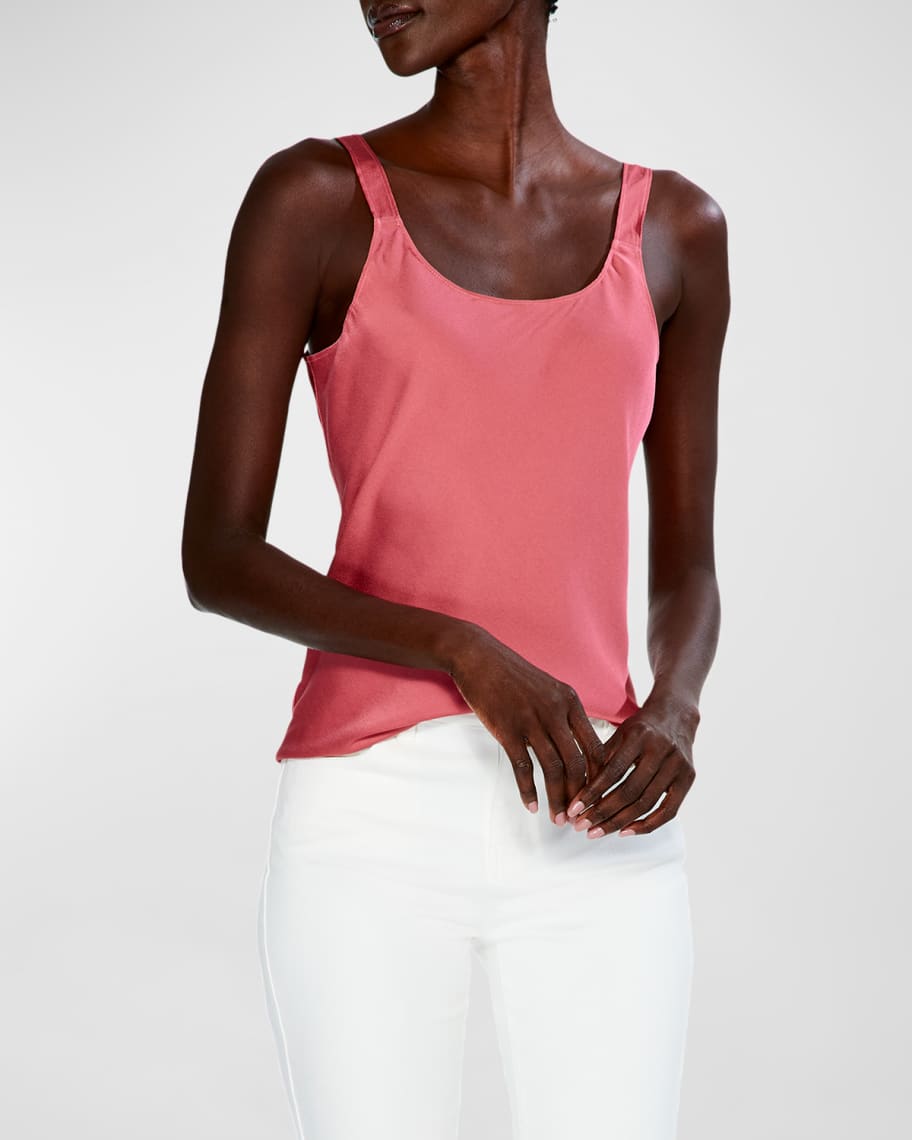 NIC+ZOE Scoop-Neck Crepe Cami | Neiman Marcus