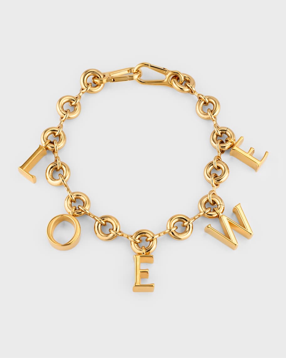 Loewe Donut Chain Charm in Brass | Neiman Marcus