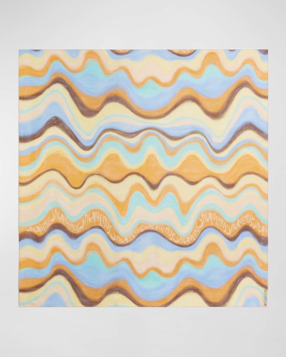 Jacquemus Lamba Multi-Color Cotton & Silk Foulard | Neiman Marcus