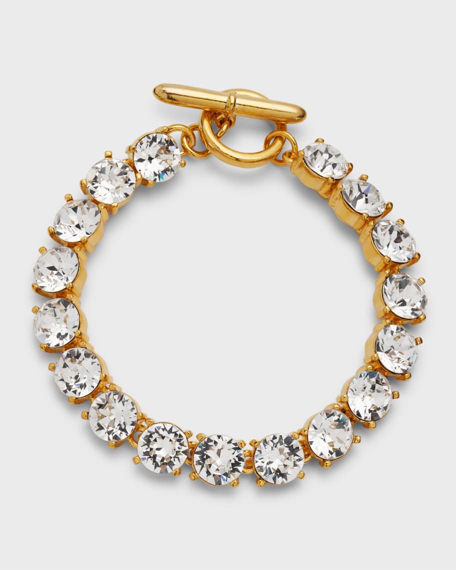 Kenneth Jay Lane Crystal Link Tennis Bracelet | Neiman Marcus