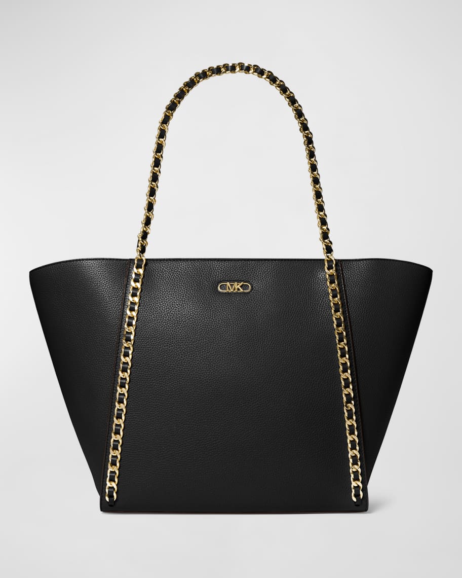 MICHAEL Michael Kors Westley Large Chain Leather Tote Bag | Neiman Marcus