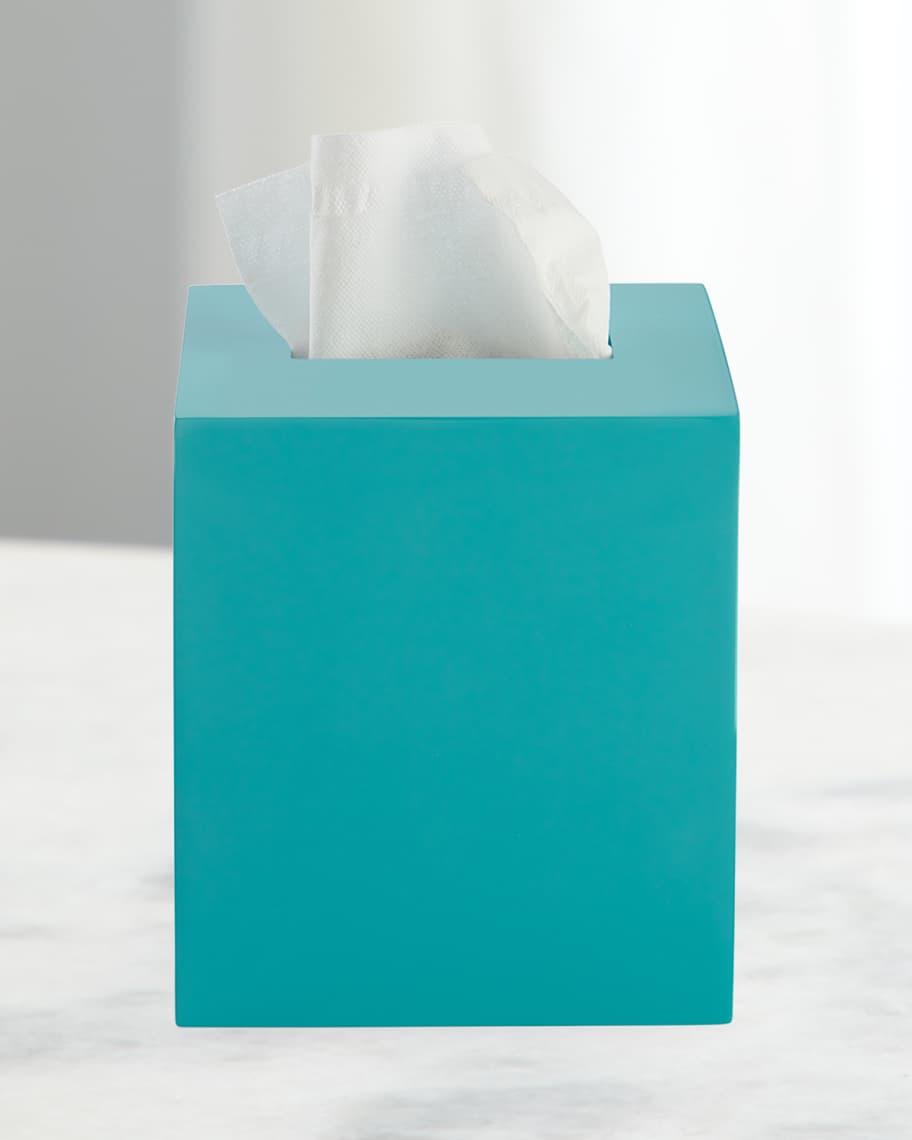 Jonathan Adler Robins Egg Lacquer Tissue Box | Neiman Marcus