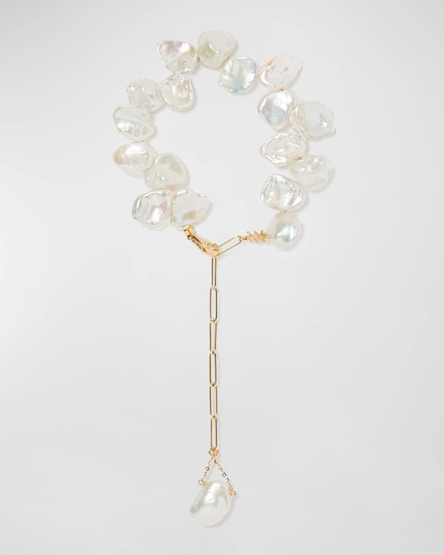MILAMORE Pearl Duo Chain Bracelet in 18K Gold | Neiman Marcus