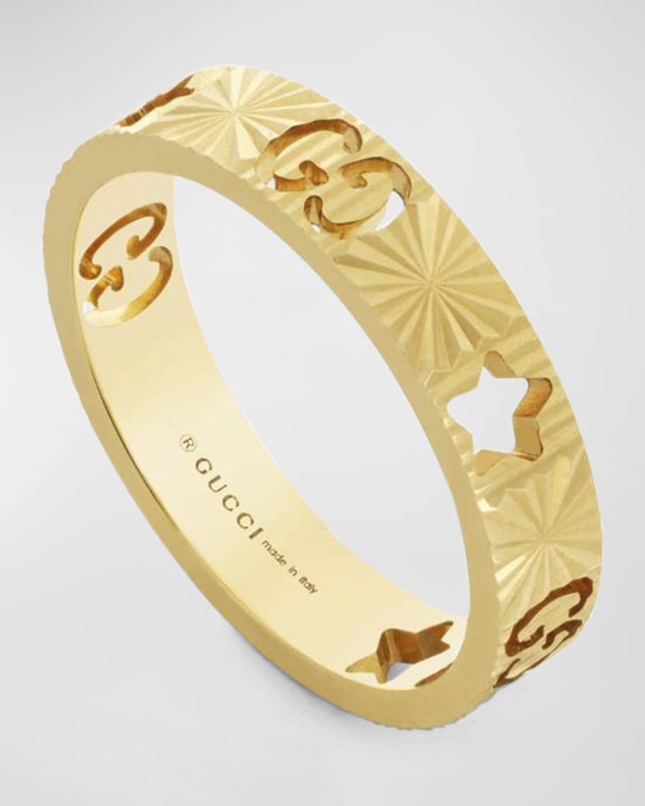 Gucci 18k Yellow Gold Icon Star Ring | Neiman Marcus