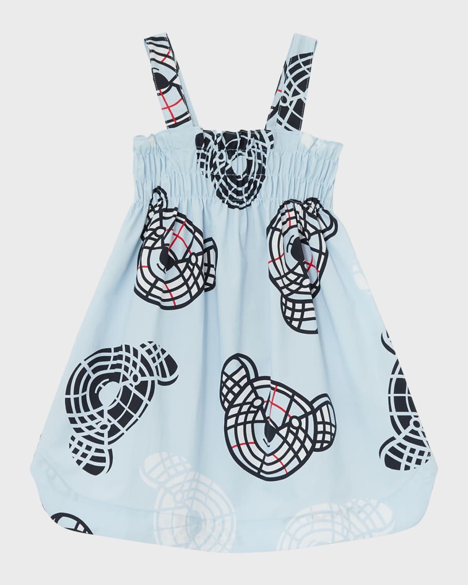 Burberry Girl's Emmylou Smocked Bear-Print Sundress, Size 6M-2 | Neiman ...