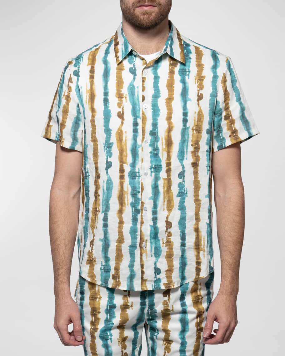 monfrere Men's Craig Tie-Dye Button-Front Shirt | Neiman Marcus