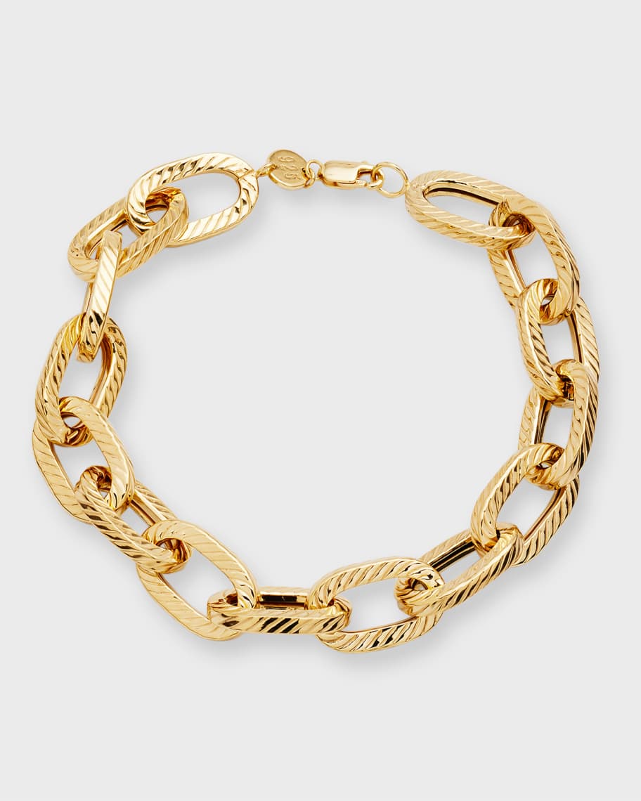 Jennifer Zeuner 14k Gold Vermeil Kobe Chain Bracelet | Neiman Marcus