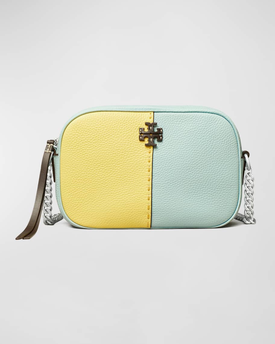 Tory Burch McGraw Colorblock Zip Camera Crossbody Bag | Neiman Marcus