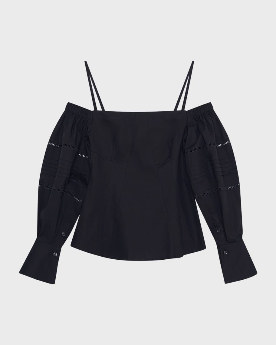 SIMKHAI Whitney Puff Sleeve Top | Neiman Marcus