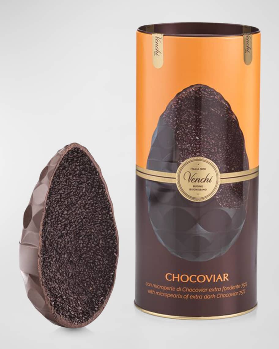 Venchi Extra Dark Chocoviar Egg in Metal Tin | Neiman Marcus