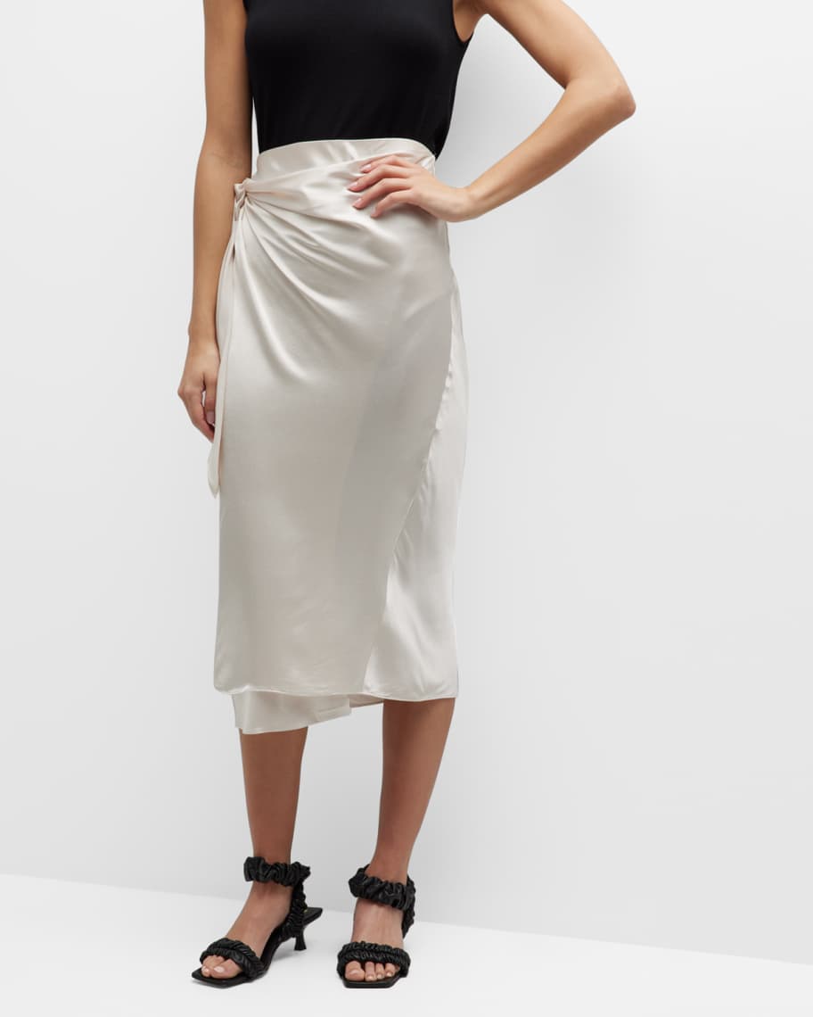 Rails Adrienne Silk Midi Skirt | Neiman Marcus