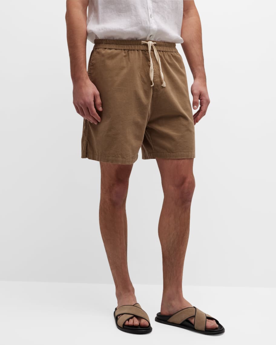 FRAME Men's Corduroy Drawstring Shorts | Neiman Marcus
