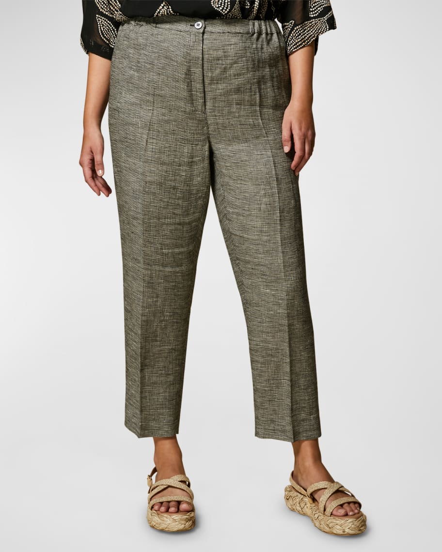 Marina Rinaldi Plus Size Respiro High-Rise Straight-Leg Pants | Neiman ...