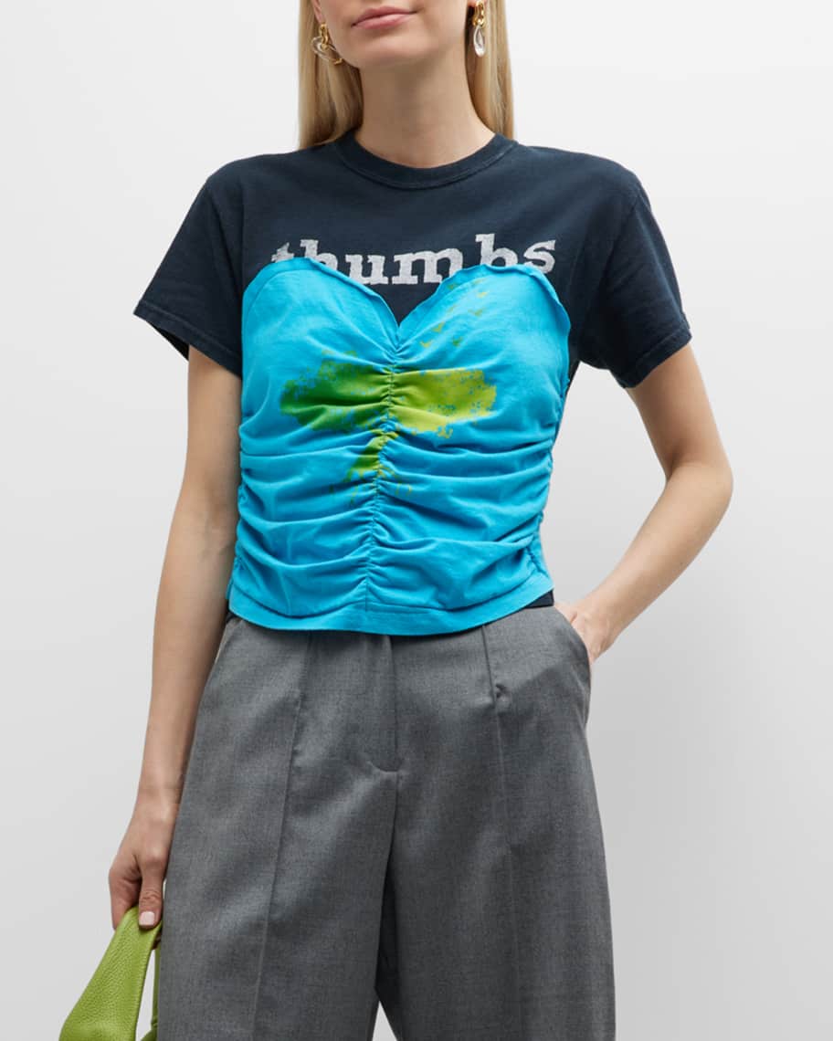 Rentrayage Ruching Sweetheart Tee - Limited Edition | Neiman Marcus