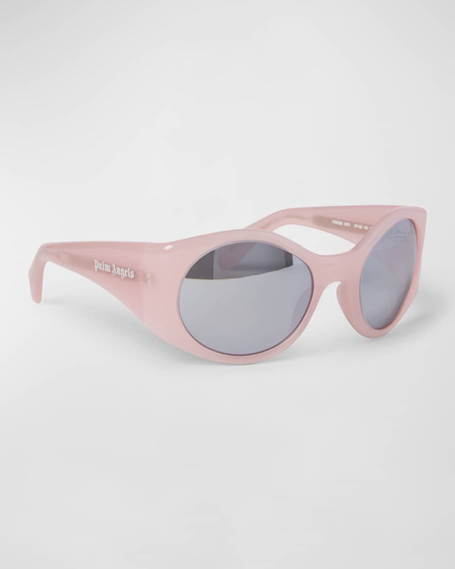 Palm Angels Ennis Acetate Oval Sunglasses | Neiman Marcus