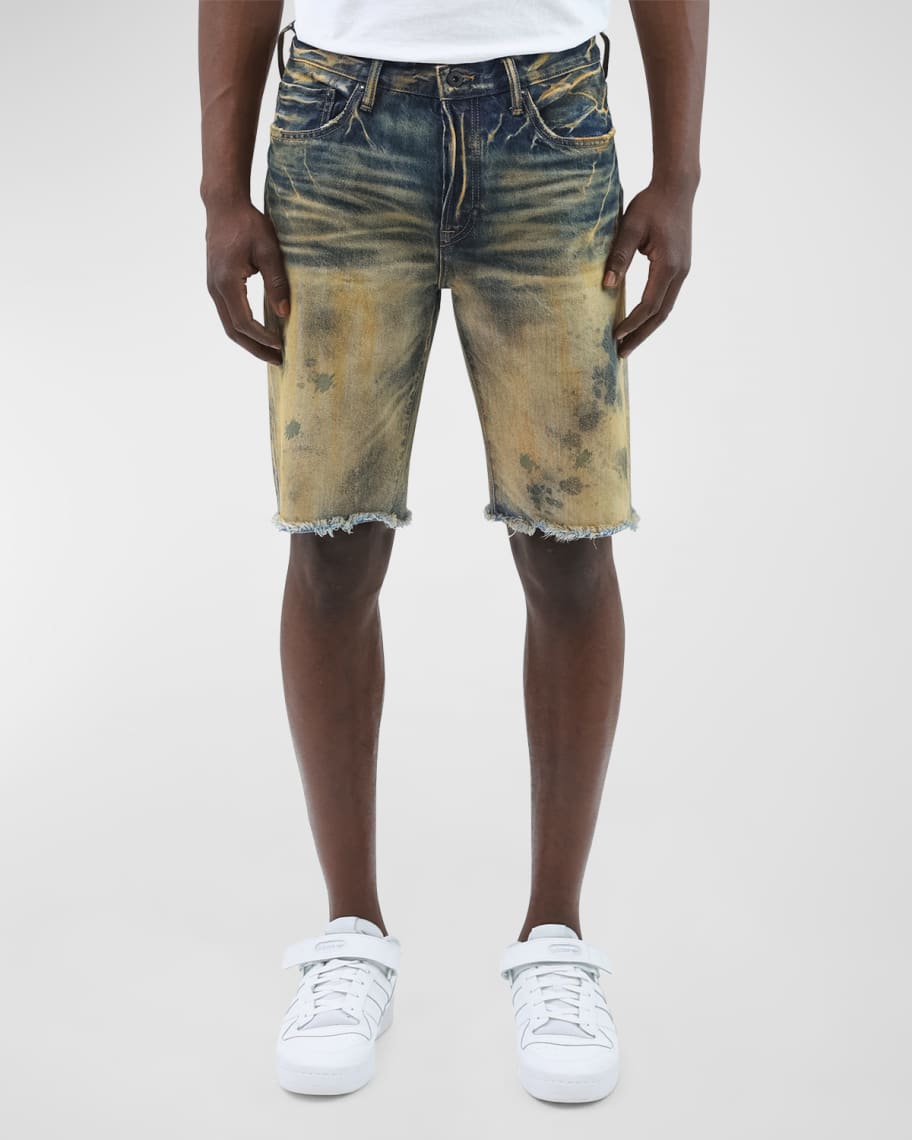 PRPS Men's Marks Tinted Denim Shorts | Neiman Marcus
