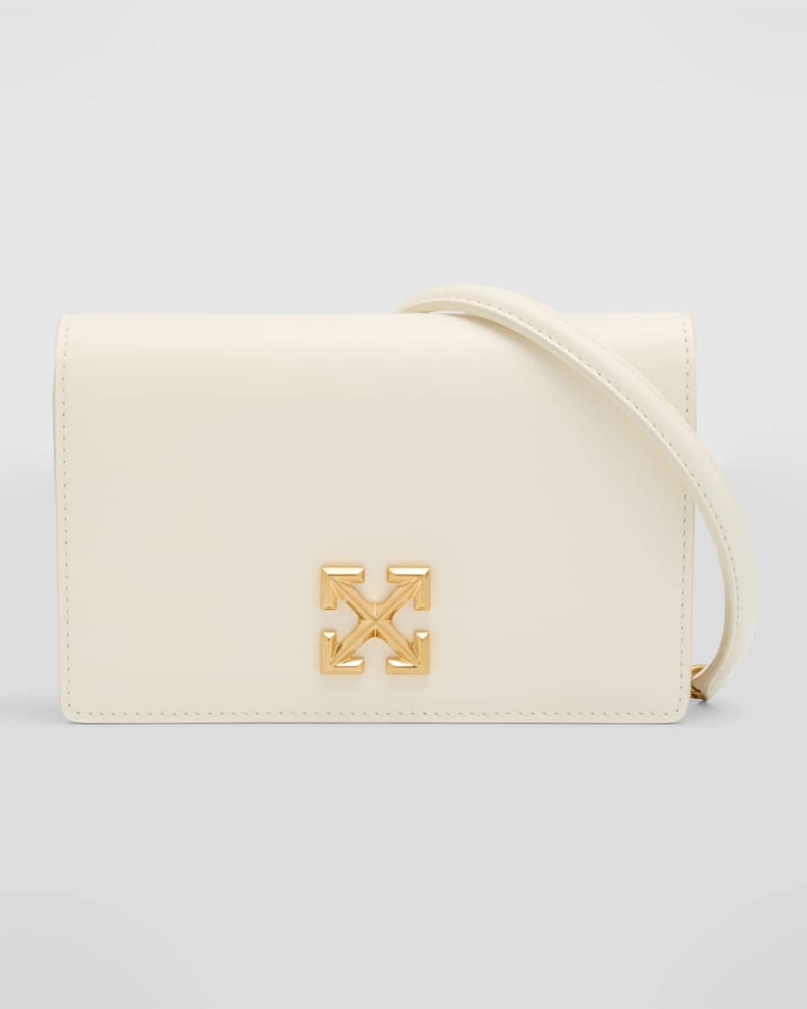 Off-White Medium Arrow Leather Shoulder Bag | Neiman Marcus