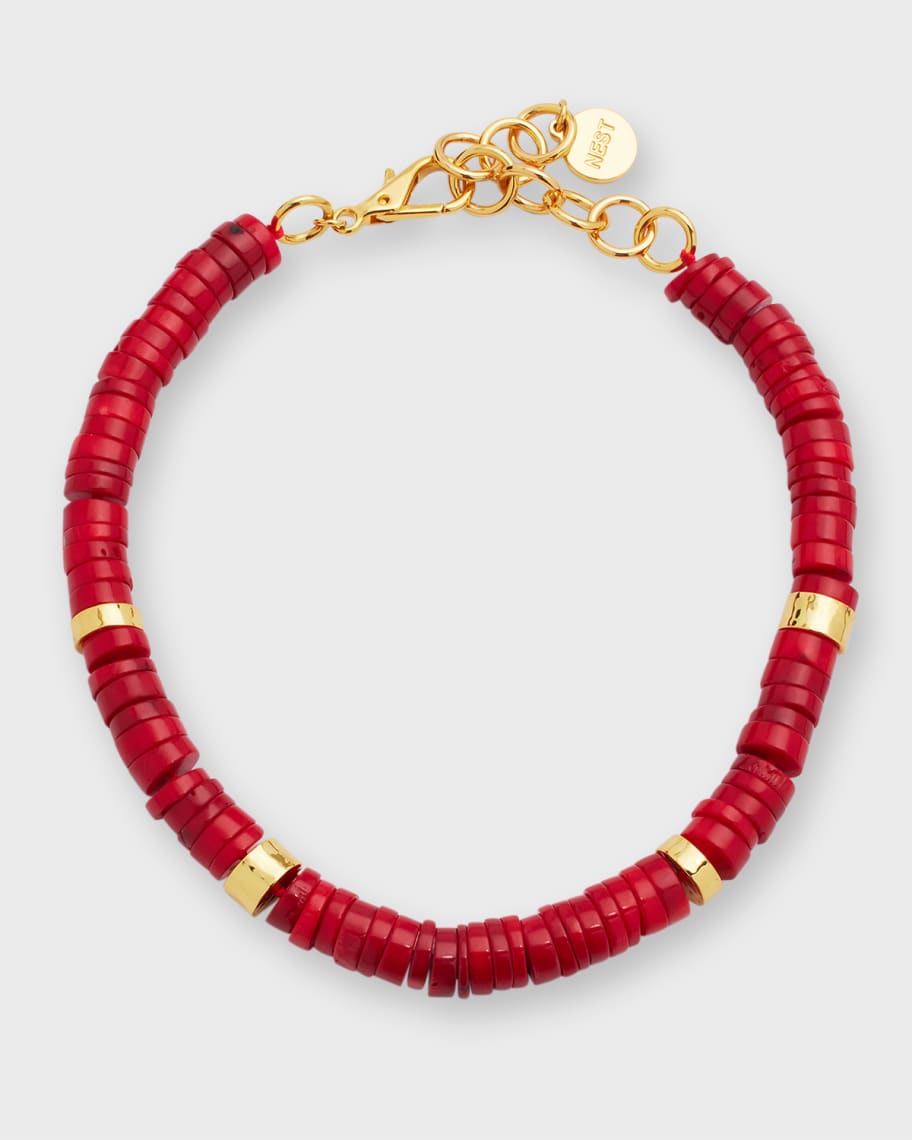 NEST Jewelry Faceted Red Coral Strand Necklace | Neiman Marcus
