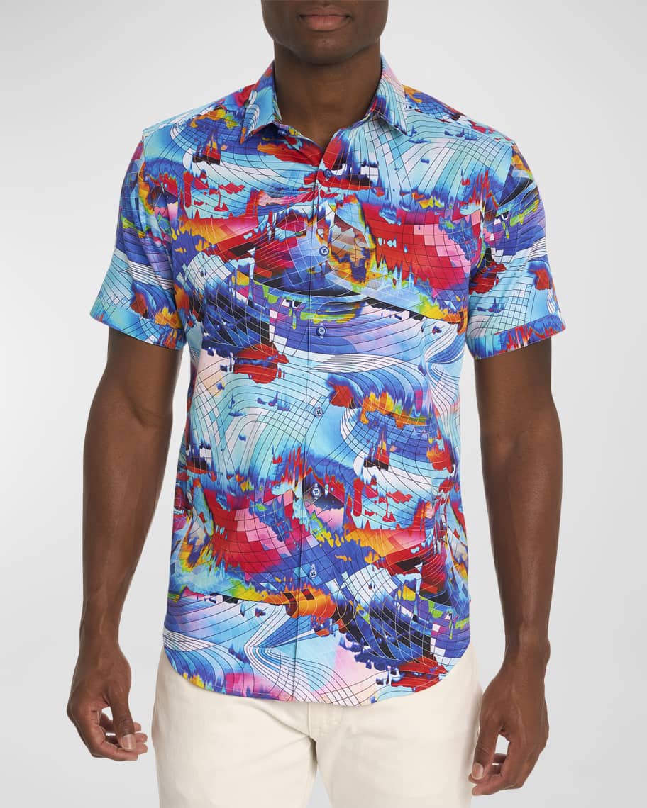 Robert Graham Men's Speedball Short-Sleeve Sport Shirt | Neiman Marcus