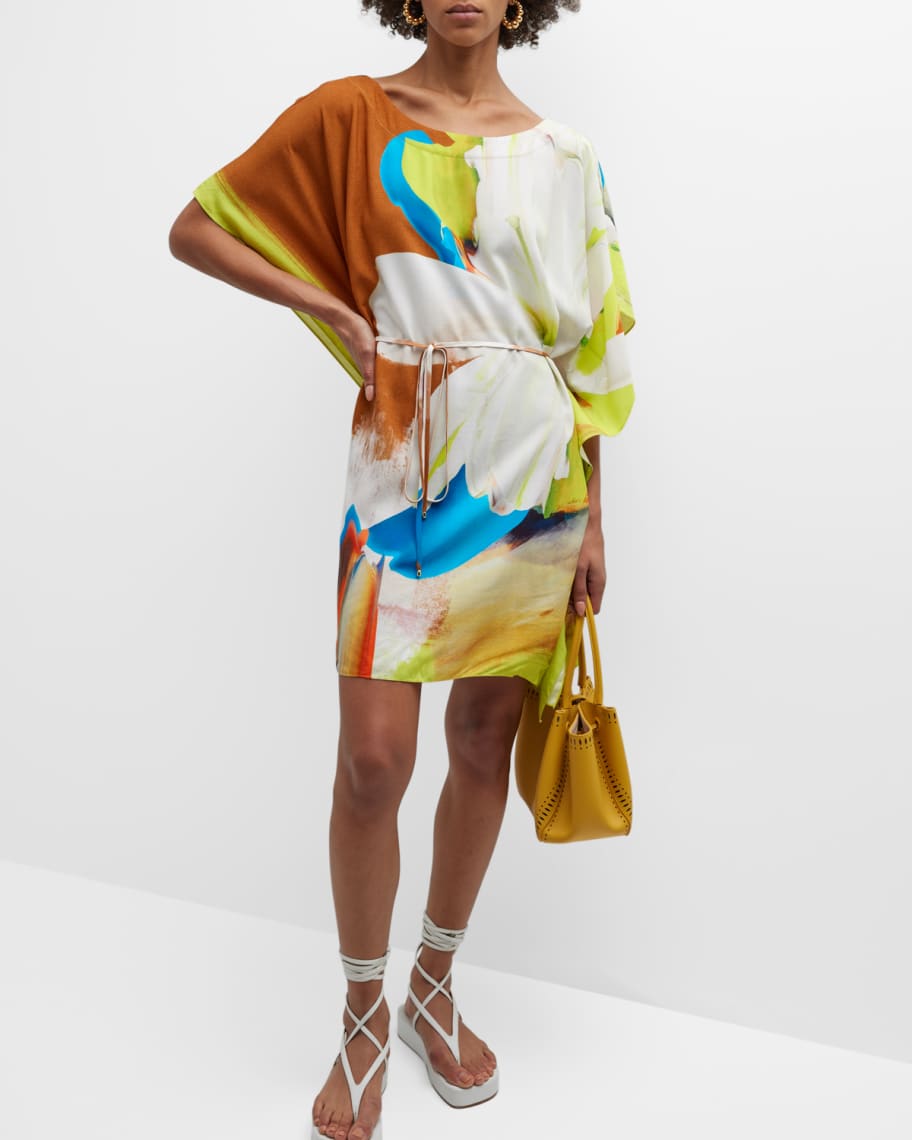 Lenny Niemeyer Bloom Viscose Kaftan Coverup | Neiman Marcus
