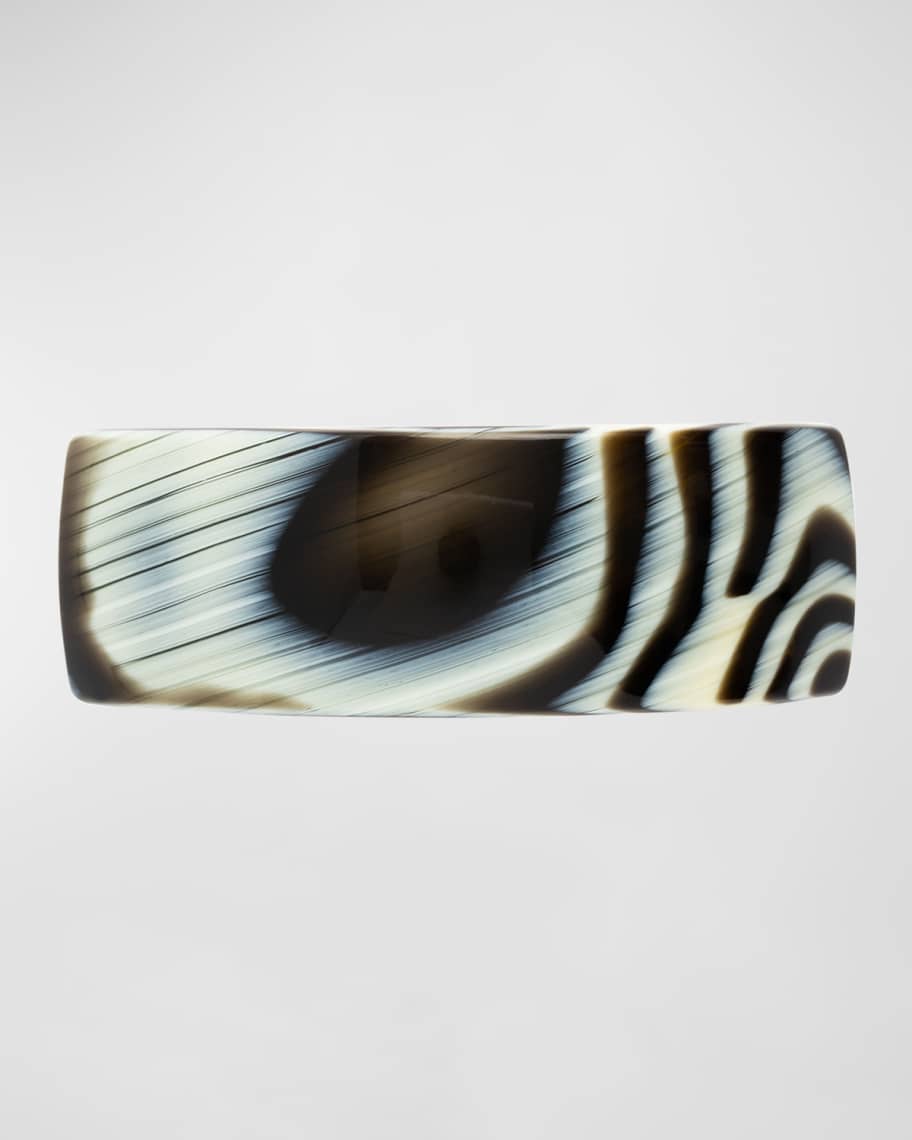 France Luxe Horn-Patterned Rectangle Volume Barrette - Classic | Neiman ...