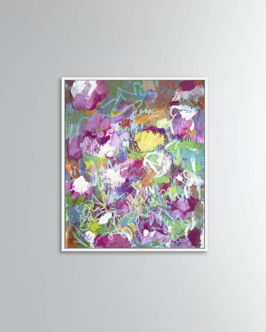 The Oliver Gal Artist Co. "Street Flowers" Hand-Embellished Giclee ...