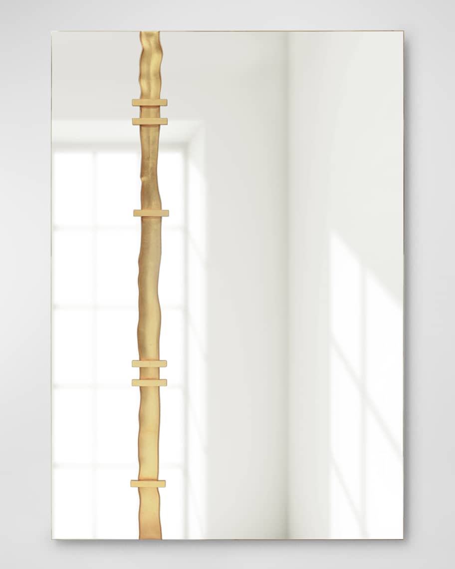 John-Richard Collection Riveting Mirror | Neiman Marcus