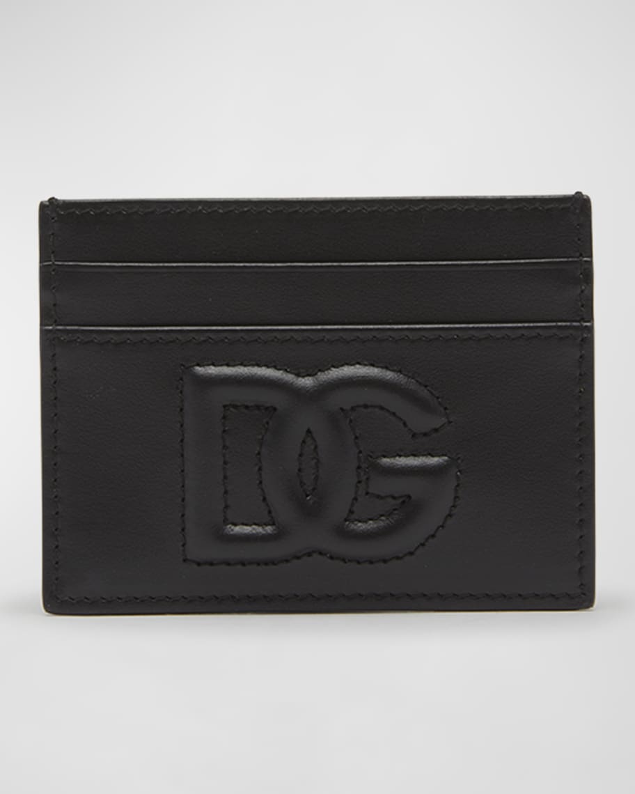 Dolce&Gabbana DG Logo Leather Card Holder | Neiman Marcus