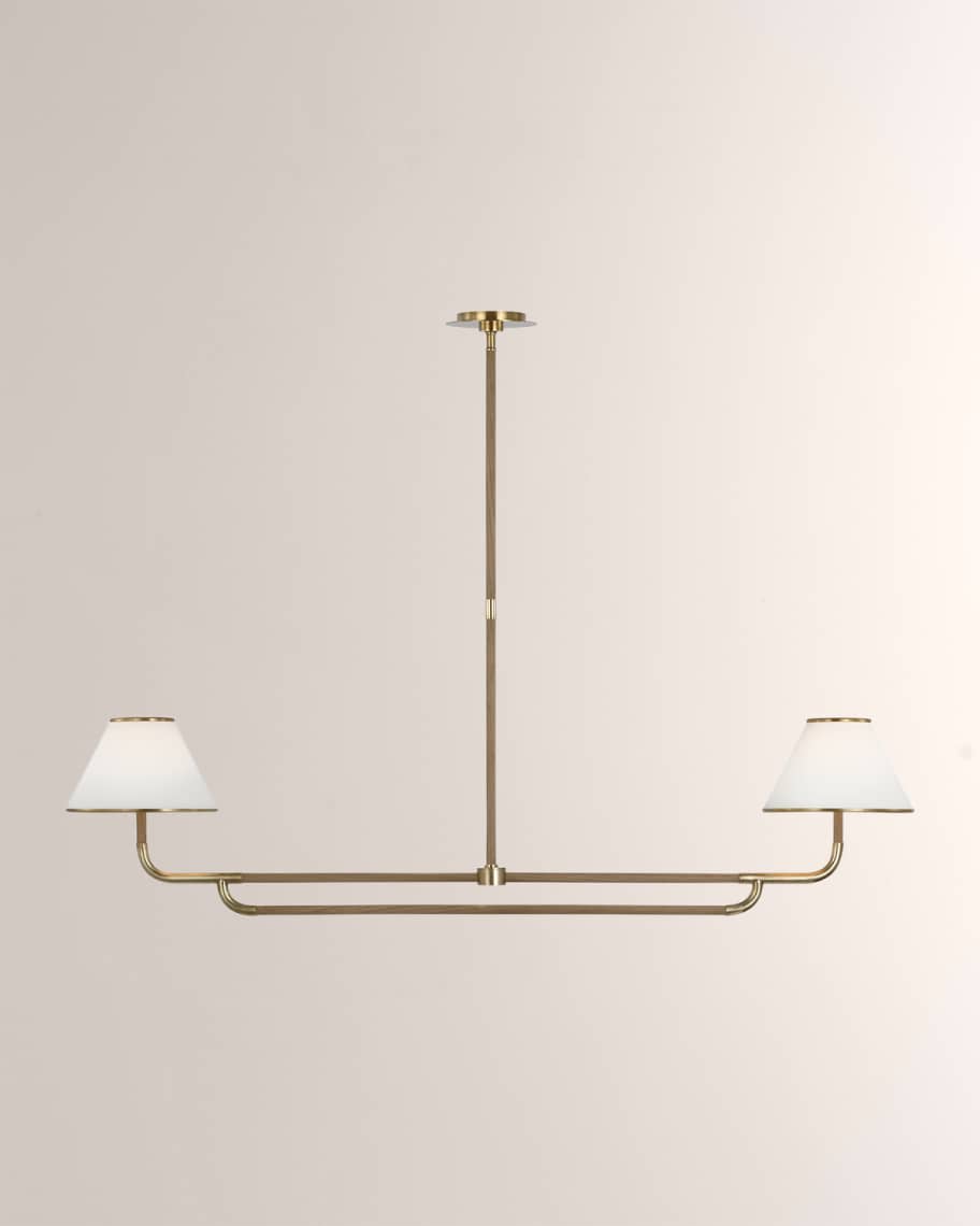 Visual Comfort Signature Rigby Large Linear 2-Light Chandelier by Marie ...